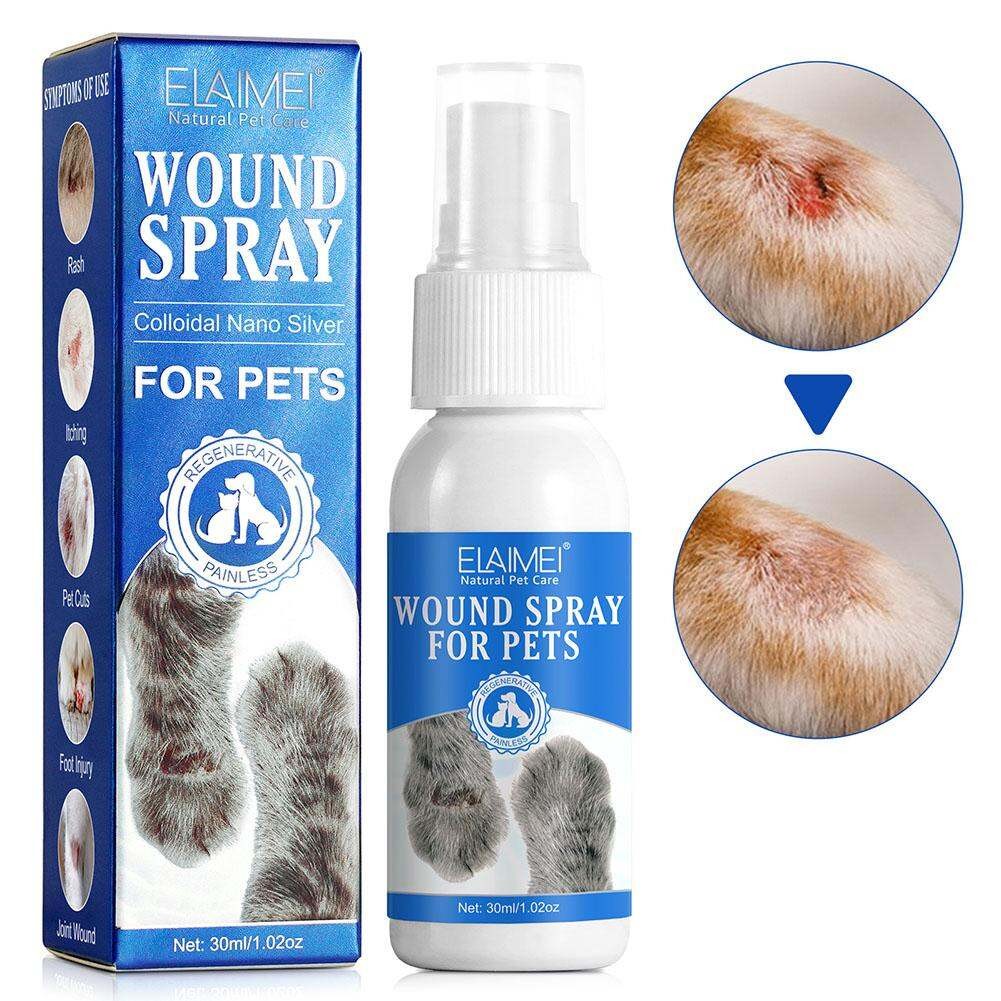0ml Pet Wound Spray Dog Cat Skin Rash Moss Scratch Wound Treatment ...