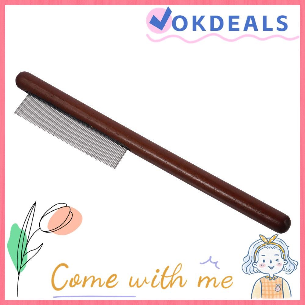 OKDSHOP Stainless Steel|Brush, Stainless Steel Solid Wood|Fringe Comb ...