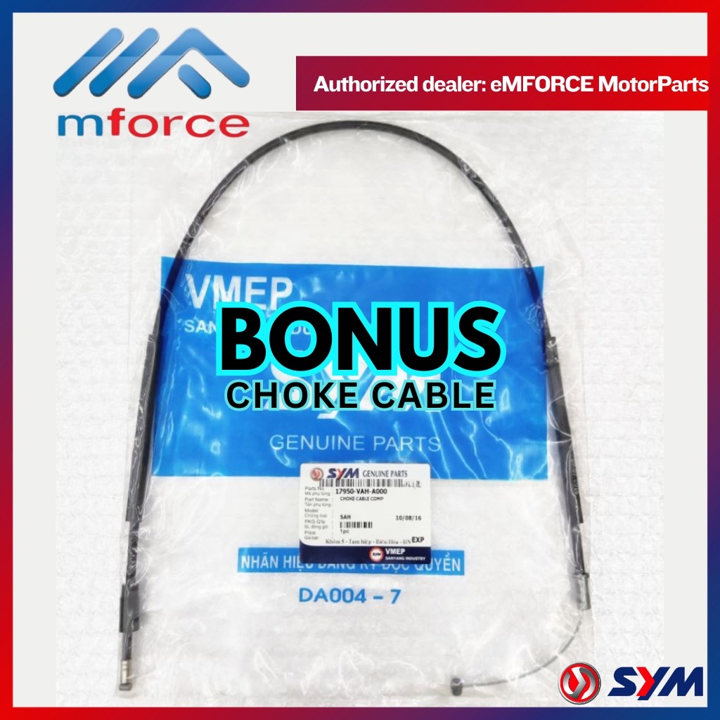 SYM E-BONUS BONUS 110 CHOKE CABLE KABEL WIRE 17950 VAH A000 ORIGINAL ...