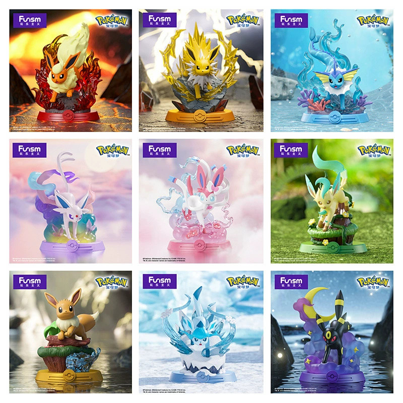 Original Funism Pokemon Pocket Monsters Eevee Adventure Blind Box Set ...
