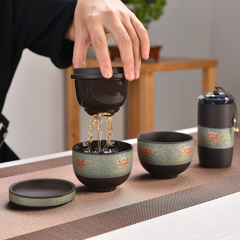 Travel Tea Set Quick Travel Kung Fu Tea Set Office Household Tea Maker ...