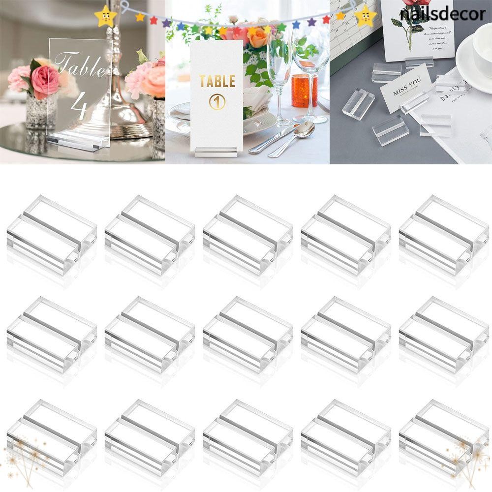YUSENS Table Numbers Holder Photos Clips Wedding Supplies Wood Crafts ...