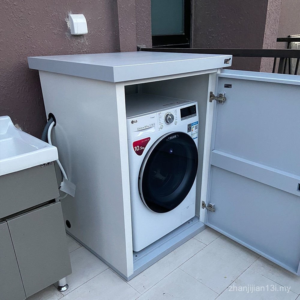 Outdoor Single Drum Washing Machine Cabinet Bathroom Cabinet Metal ...