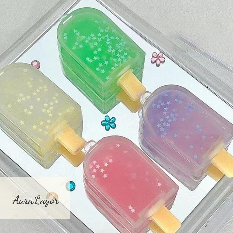 [AuraLayor] 2Pcs 2025 Mochi Taba Squishy Glitter Popsicle Stick Fluffy ...