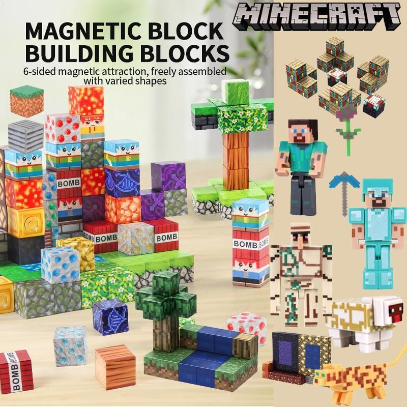 Minecraft Anime Blocks Collection of Miniature Figurines for Teens Fans ...