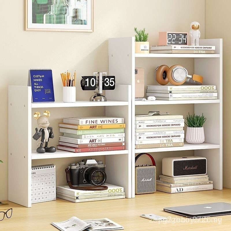 Desktop Bookshelf Desktop Shelf Office Storage Rack Desk Study Table ...