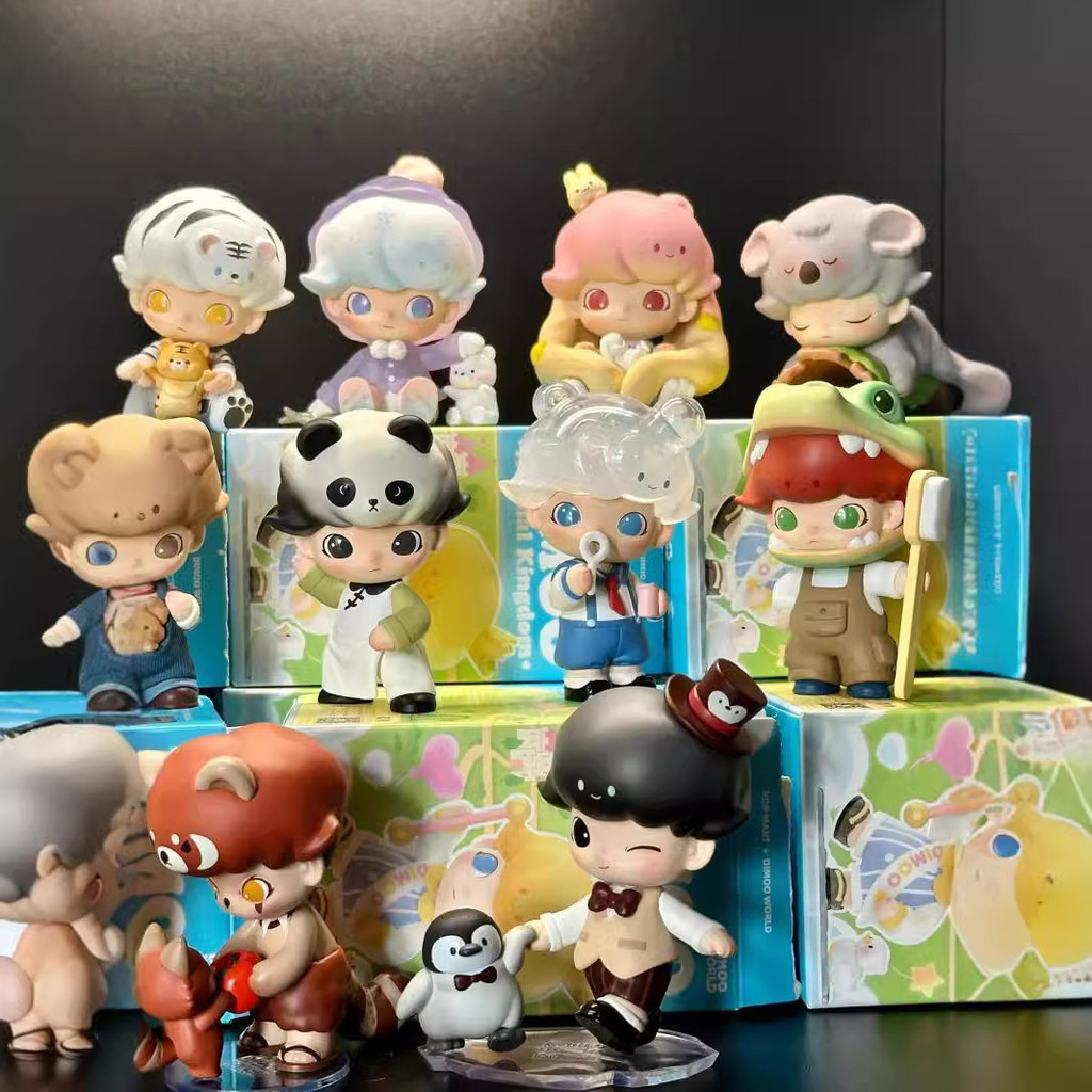POPMART Blind Box DIMOO Animal Kingdom Series Mainan Hiasan Hadiah ...