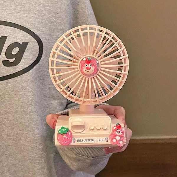 portable fan fan Strawberry Bear Memegang Kipas USB Kulomi Kipas ...