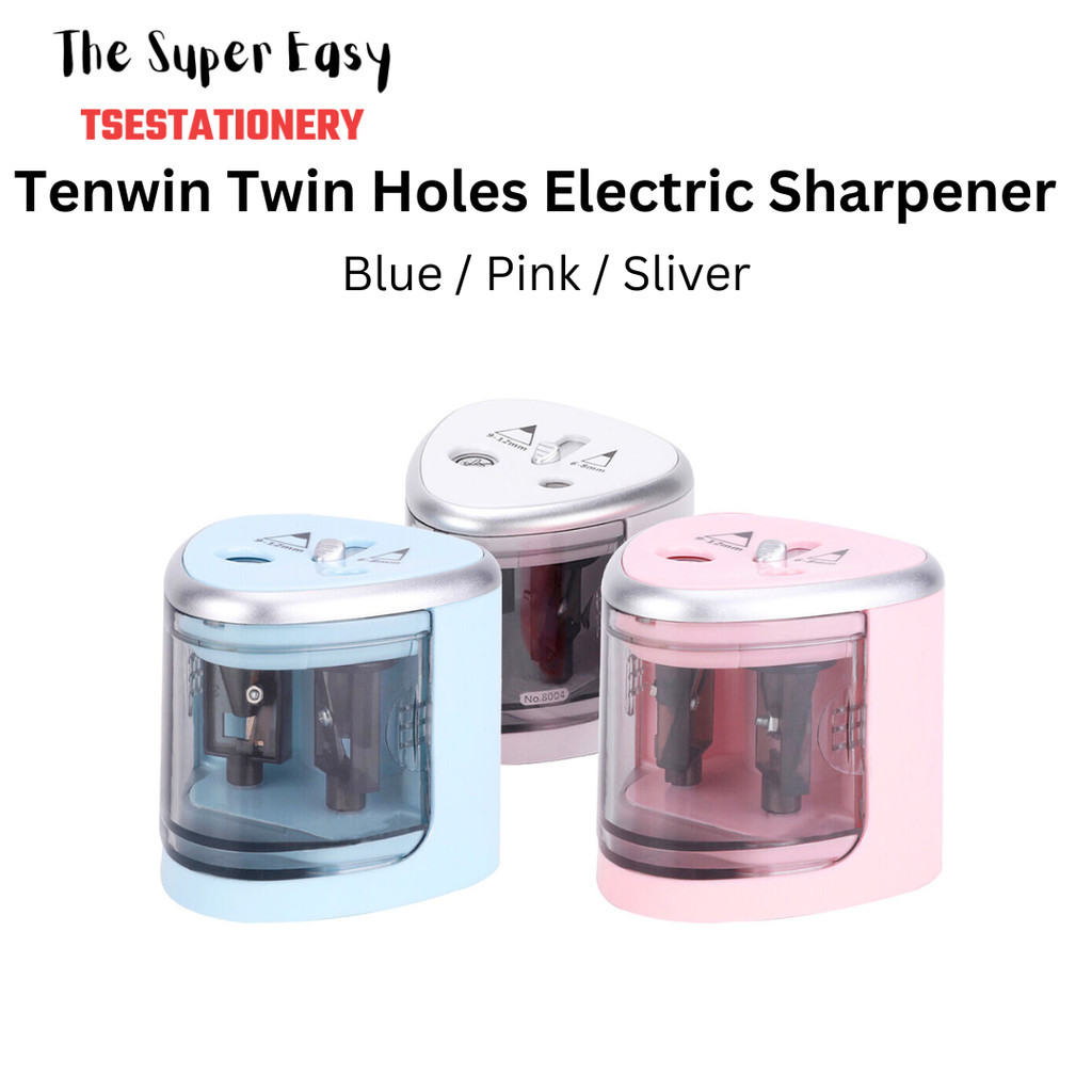 Tenwin 8004 Automatic Electric Pencil Sharpener Regular and Jumbo 2 ...