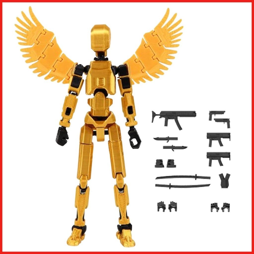 Multi Joint Movable Figure 3D Printed Desk Robot Toy Body Activity ...