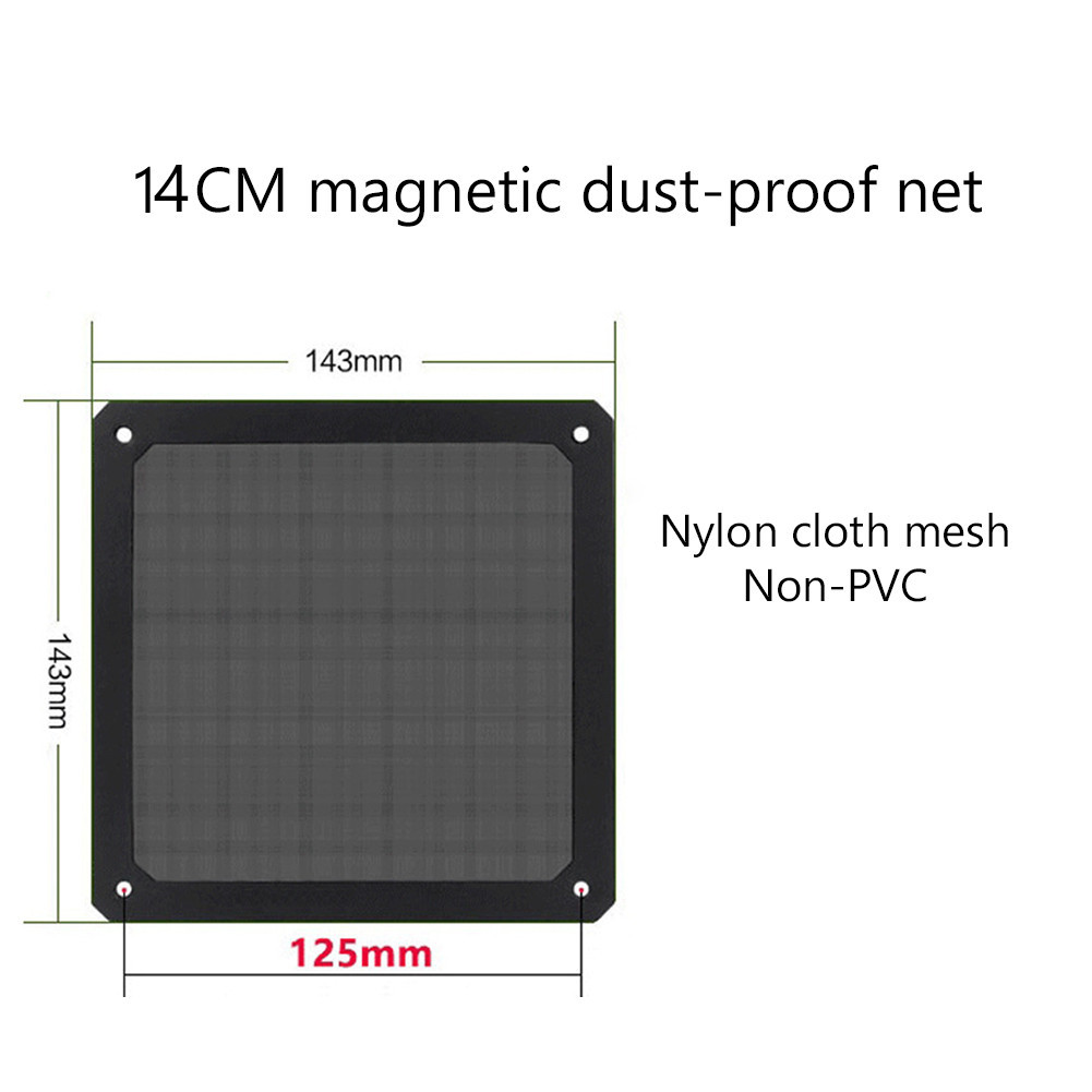 Magnetic Dust Filter PC Computer Case Fan Dustproof Mesh Cover Net ...