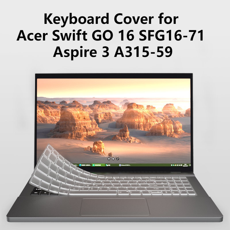 Silicon Laptop Keyboard Cover for Acer Swift GO 16 SFG16-71 Computer ...