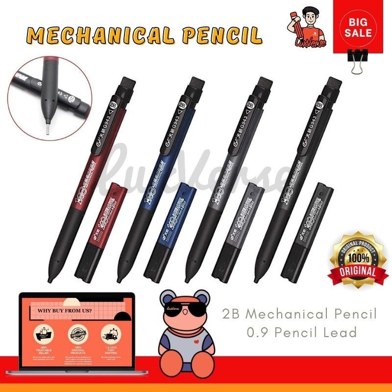 G943 Pensil Khat / Mechanical Pencil / Calligraphy Khat / Pencil Tulis ...