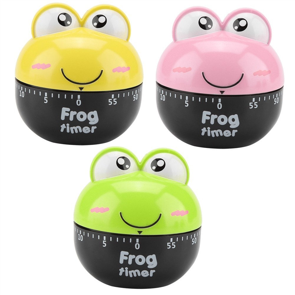 Lhome Kitchen Timer Cartoon Animal Cooking with Alarm Clock Mechanical ...
