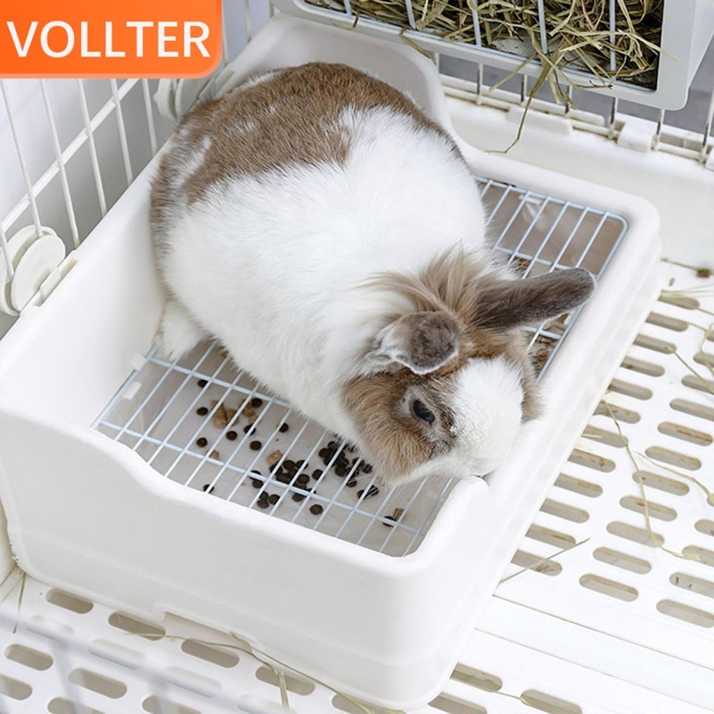 1/2/3 Rabbit Litter Box Pet Toilet Cat Rabbits Bunny Small Animal Potty ...