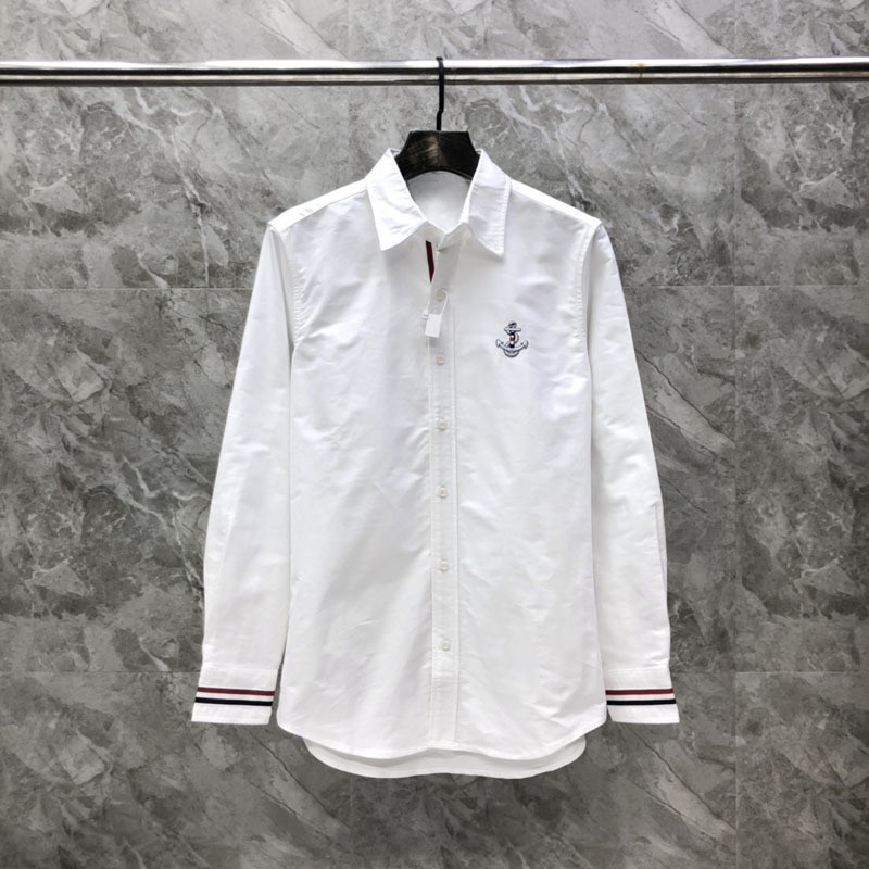 TB THOM Trendy Anchor Inner Webbing Shirt Men Women Same Style Can Be ...