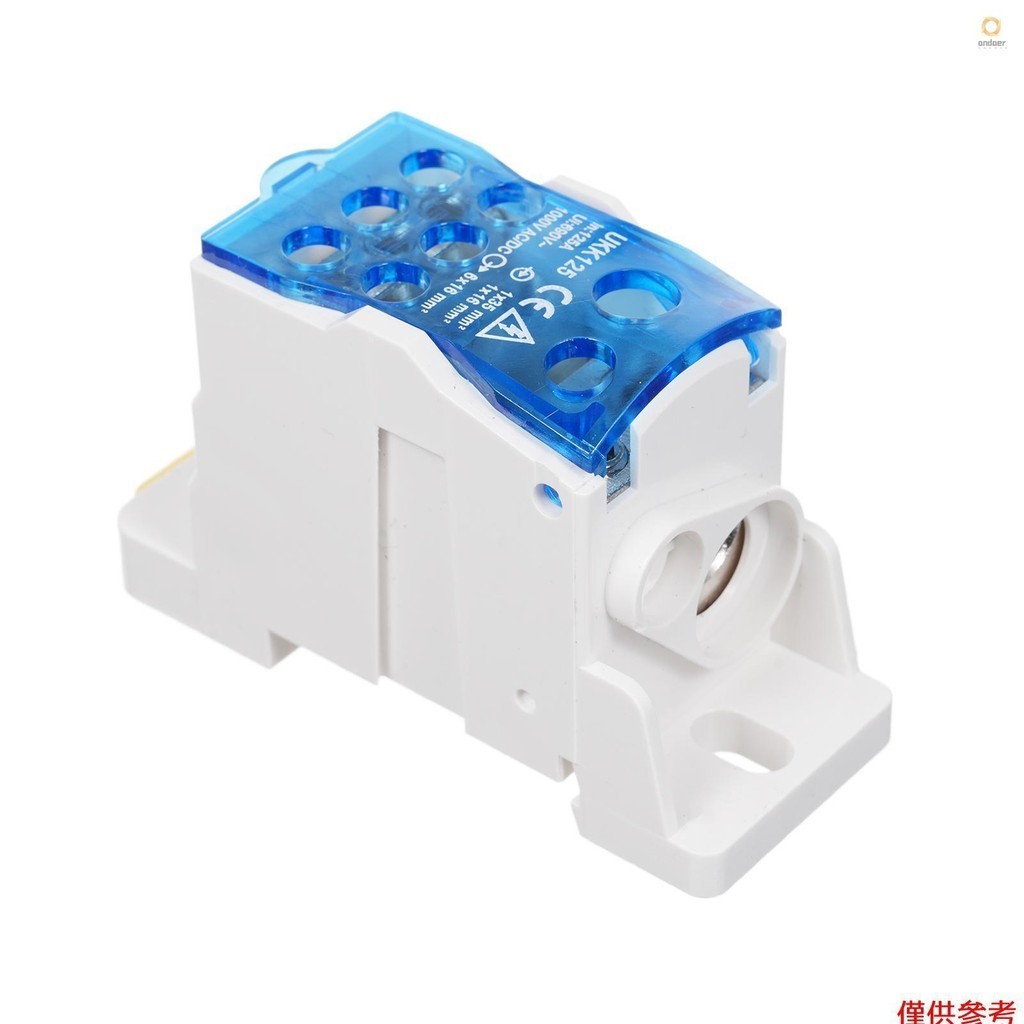 1 Pack 6 Positions Screw Terminal Strip Blocks with Cover Junction Box ...