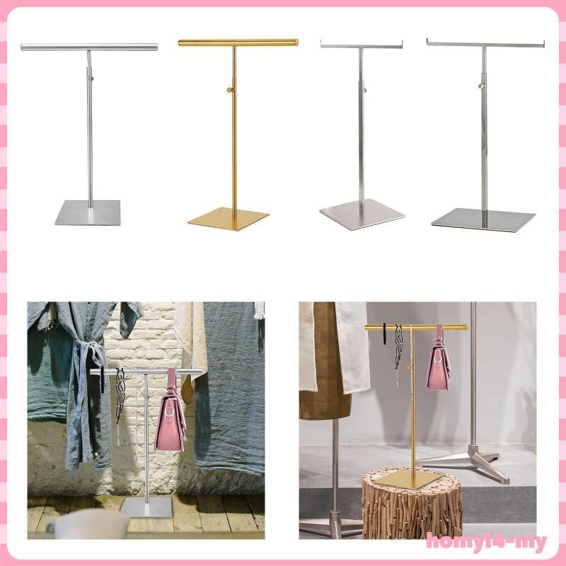 [HomyldfMY] Metal Bag Display Rack,Handbag Display Stand,Double Hook ...