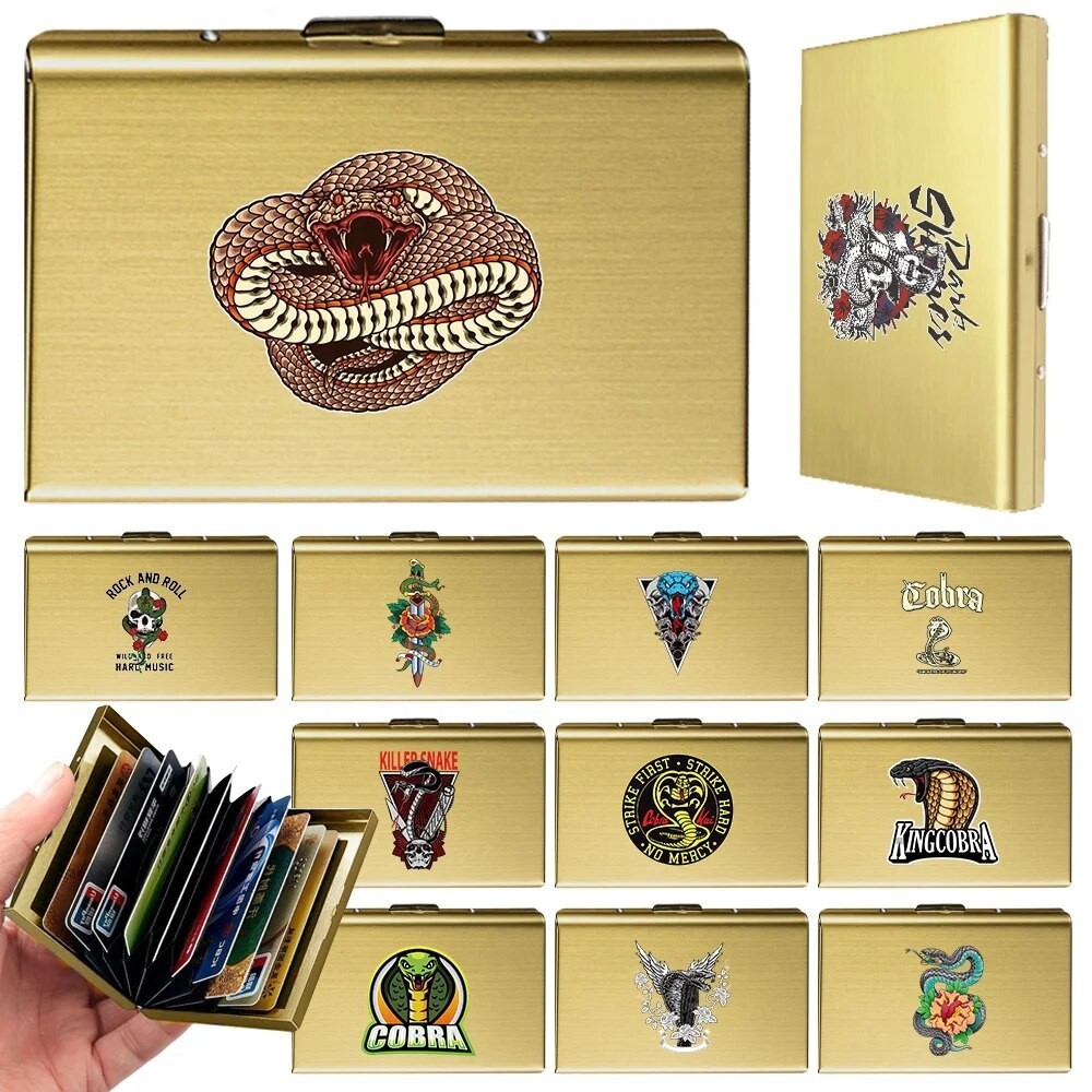 New Minimalist Men's Anti-theft Swipe Bank Credit Card Metal Card Case ...