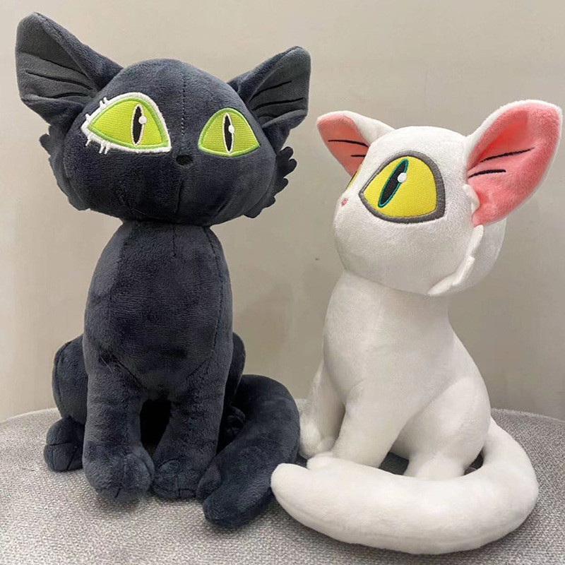 30cm Anime Suzume No Tojimari Daijin Cat & Sadaijin Black Cat Plush ...