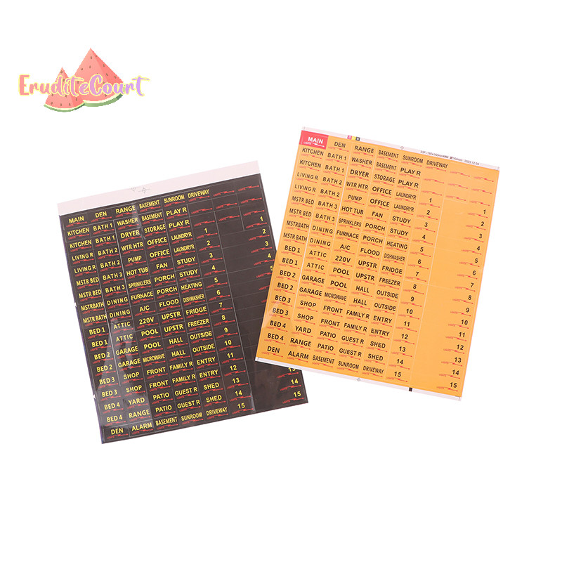 [ECM] 129Pcs Circuit Breaker Box Labels Conspicuous Identification ...