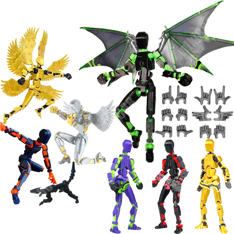 New Lucky 13 Illidan Devil VS Angel Dummy 13 Action Figure T13 3D ...