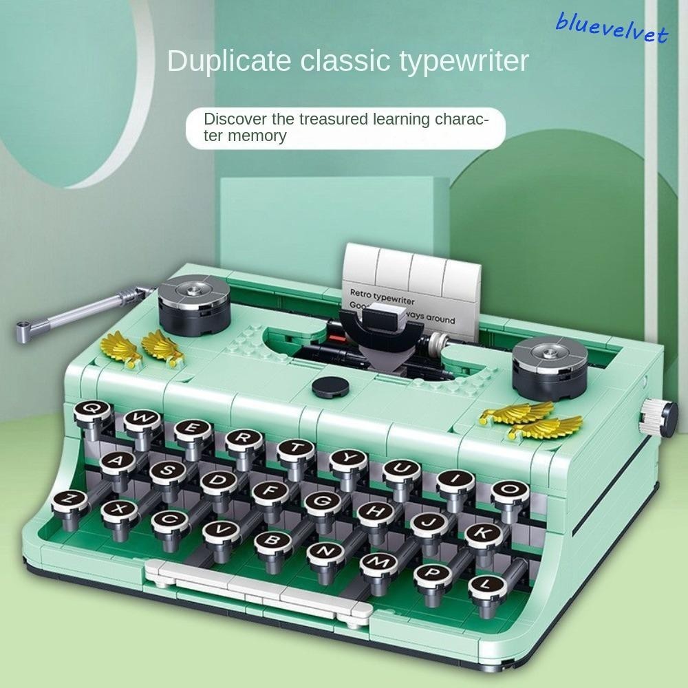 BLUEVELVET 1 Box Retro Typewriter Building Blocks, Compatible Model ...