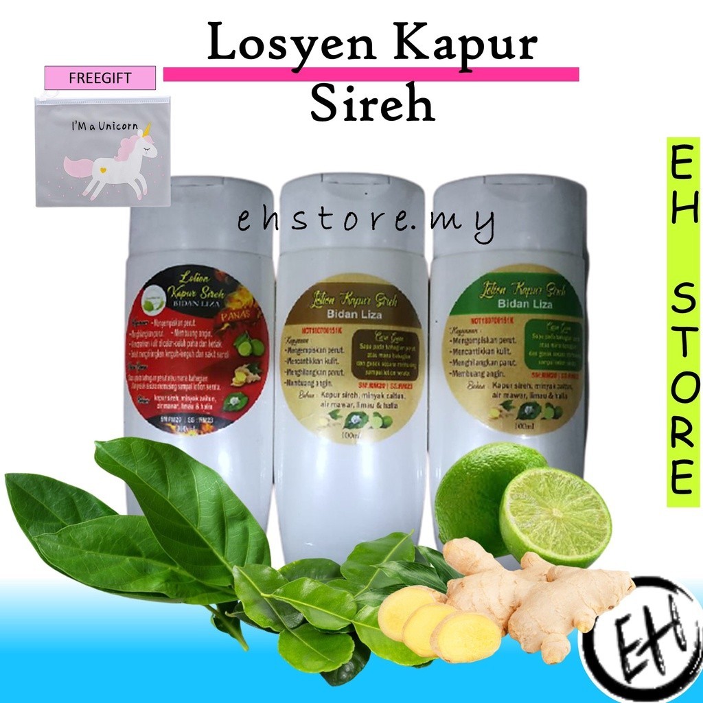 Losyen Kapur Sireh + 🎁/ Lotion Kapur Sirih / Buang angin / kempis perut ...