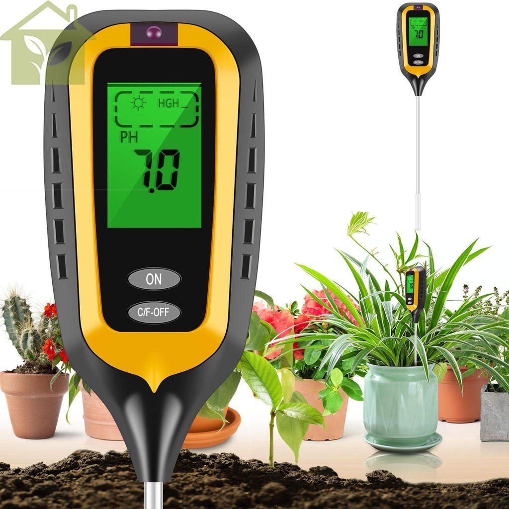 Soil Test Meter with Backlit LCD Display Accurate Soil Moisture Meter ...