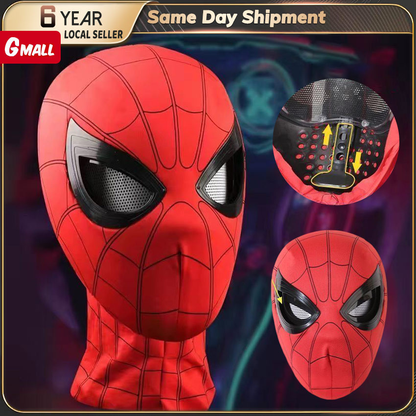 Spider Costume Mask 3D Peter Parker Mask Superhero Cosplay Costume Mask ...