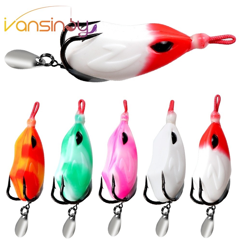 Umpan Katak Casting 4.5cm/8g Soft Jump Frog Lure Fishing Bait Lure with ...
