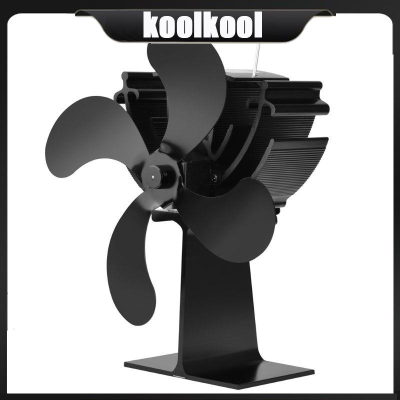 Kool Stove Eco-friendly Fan 4 Blades Heat Powered Log for Burner Blowe ...