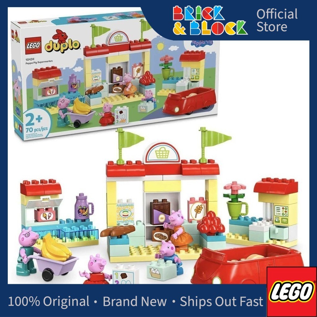 LEGO 10434 Peppa Pig Supermarket | LEGO DUPLO | Shopee Malaysia