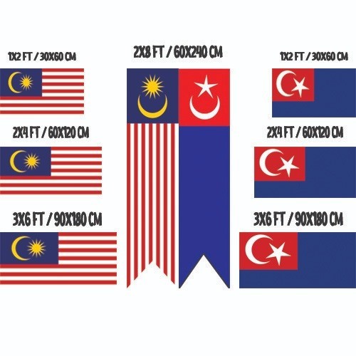 (Polymesh) Bendera Malaysia/Johor Malaysia Flag 2x4,3x6 *READY STOCK* | Shopee Malaysia