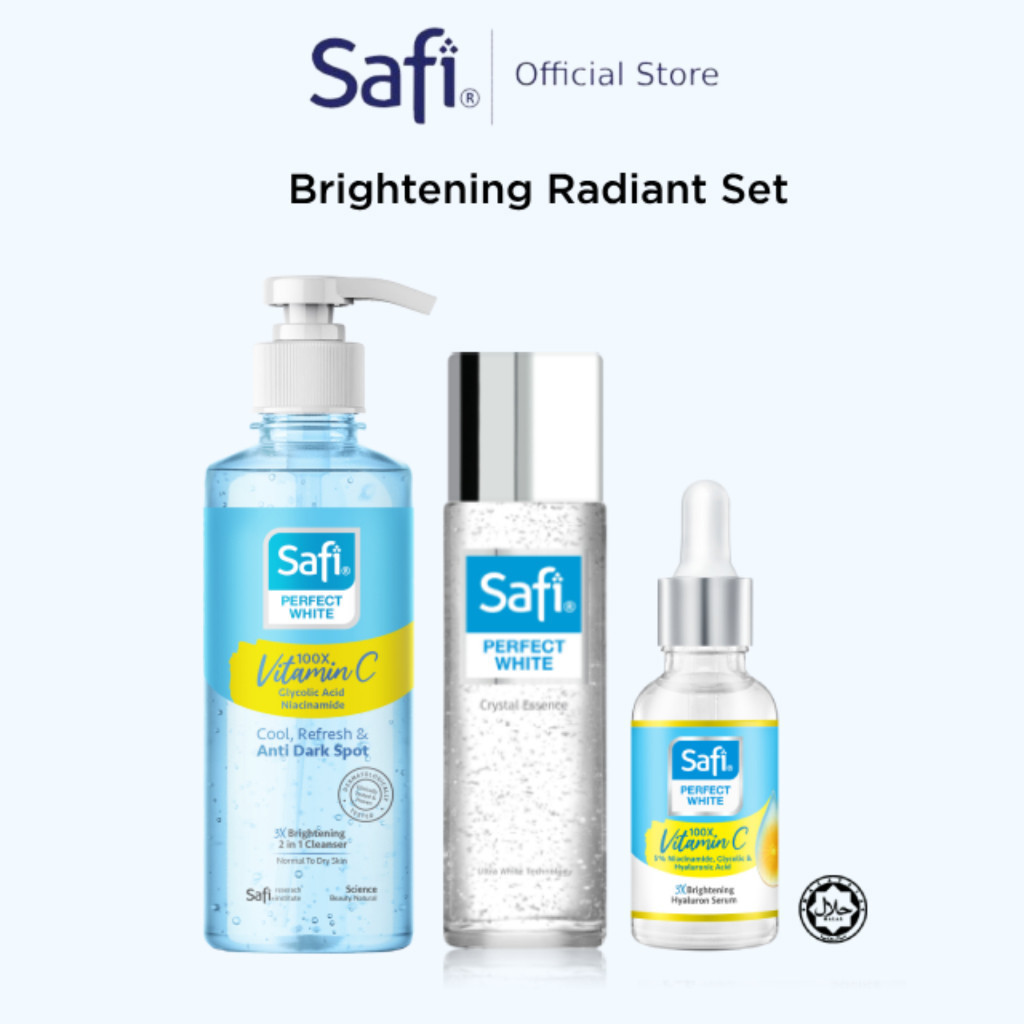 SAFI Perfect White 3x Brightening Radiant Set | 2 in 1 Cleanser ...