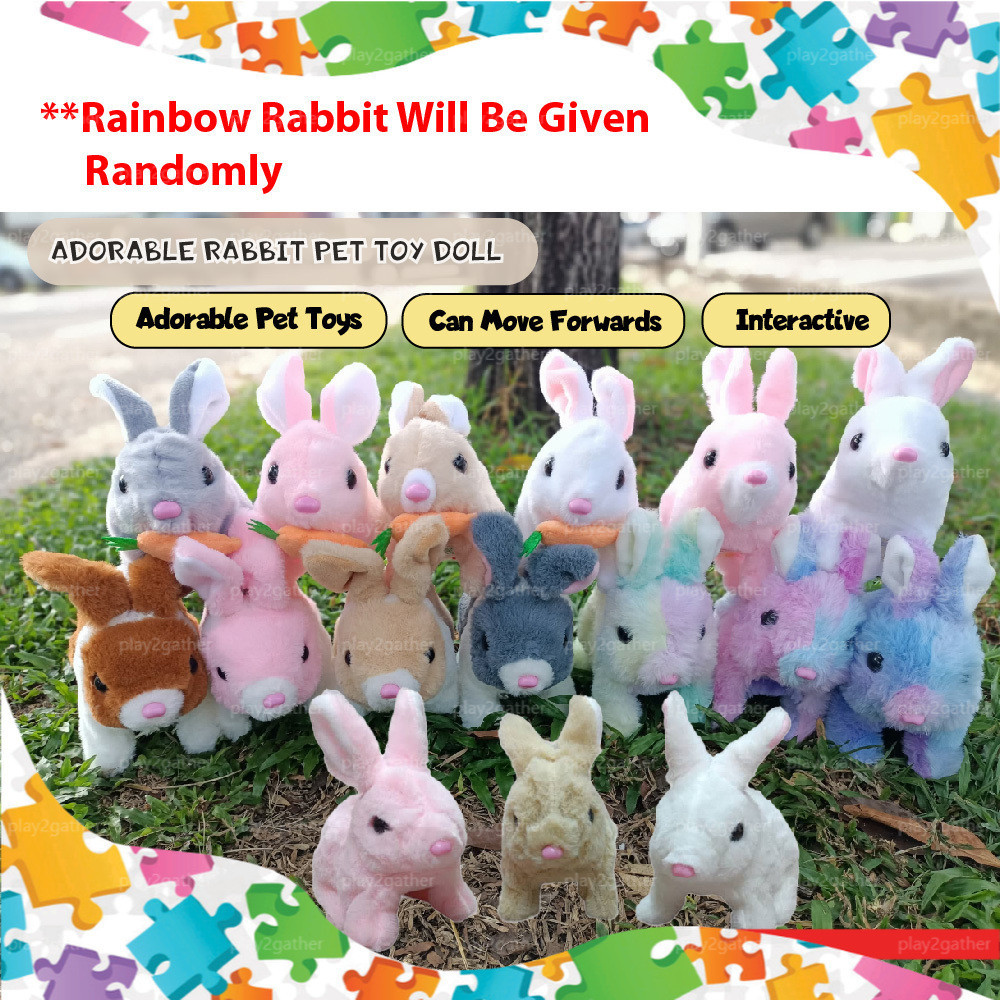 Cute Walking Rabbit Different Styles **FREE BATTERY** With Sound ...