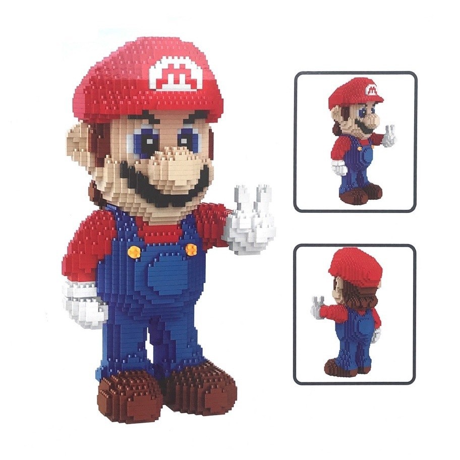 Balody Mini Blocks King Bowser Cartoon Building Toys Victory Mario ...