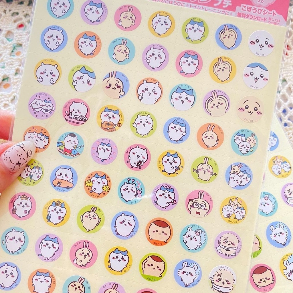 GaLiCiCi Japanese Comic Chiikawa Cute Label Sticker/Hachiware Usagi ...
