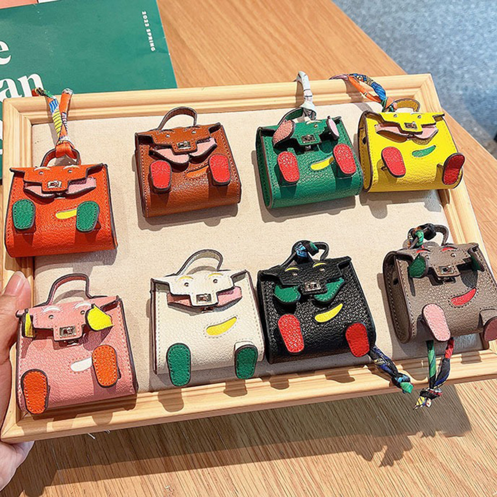 Creative Mini Bluetooth Earphone Storage Bag Keychain Hanging Pendant ...