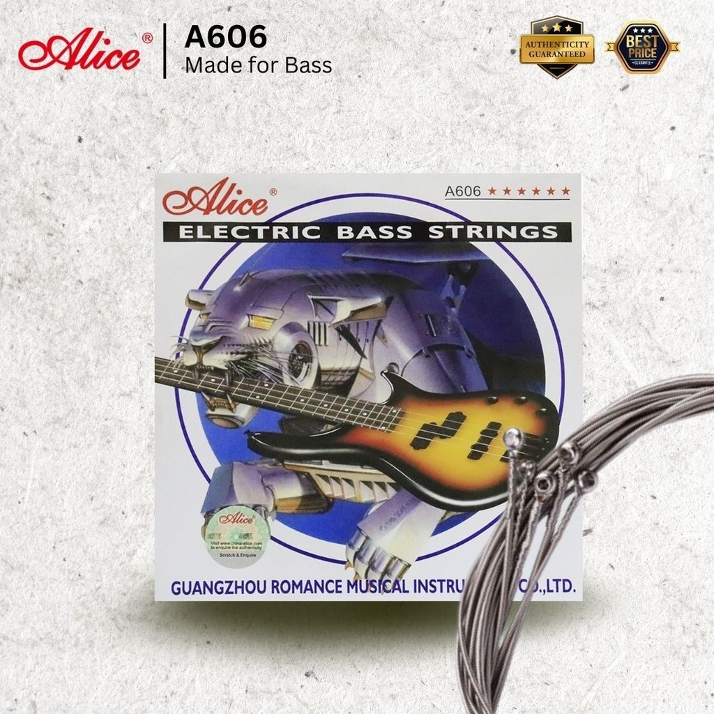 Alice Electric Bass String set 4 String/ 5 String (Tali Bass) A606 ...