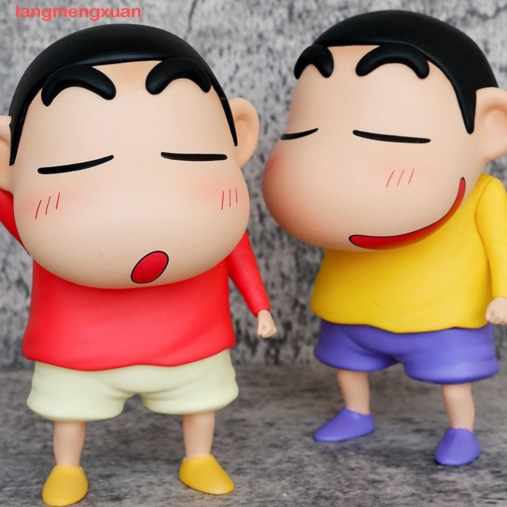 LANGMENGXUAN Crayon Shin-Chan Figure, Head Scratching Shyness Crayon ...
