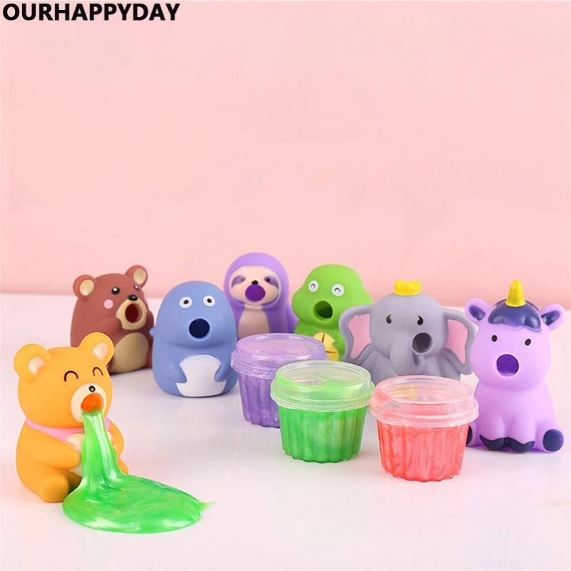 Animal Vomit Squeeze Toy The Stress Ball Novelty Animal Pinch Stress ...