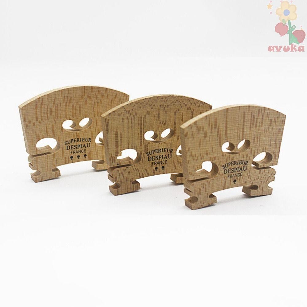 AVUKA Violin Bridge, Maple Wood 4/4-3/4-1/2-1/4-1/8 Size Fiddle Maple ...