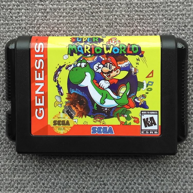 Sega MD Card SUPER Transplant GENESIS SUPER MARIO WORLD | Shopee Malaysia