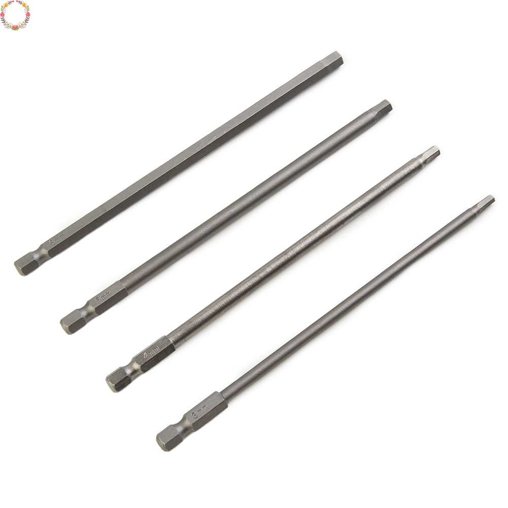 [HME] 4pcs 1/4 Hex Shank Magnetic Head Screw Driver 150mm Screwdriver ...