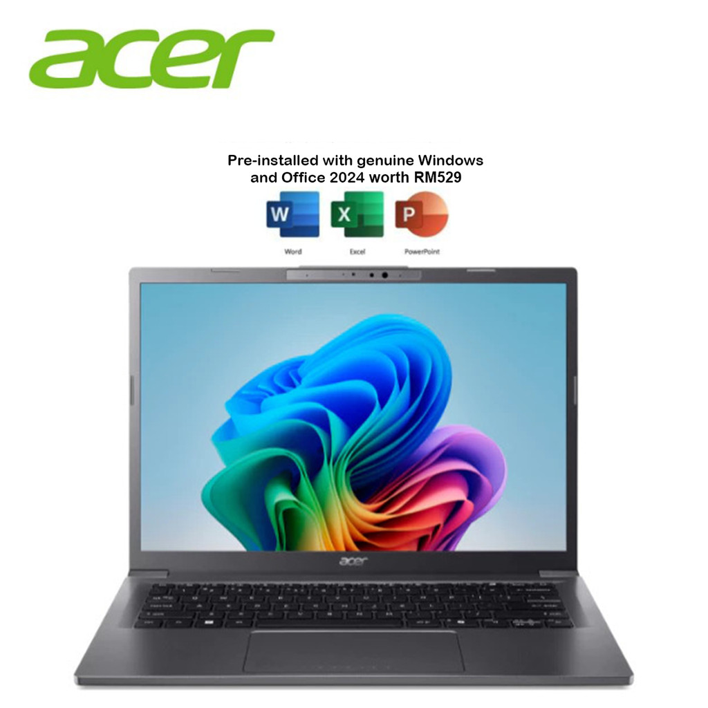 Acer Aspire 14 AI A14-52M-51NE/ AI A14-52M-75EK 14" WUXGA Laptop Steel Grey ( CU5/CU7, 16/32GB ...