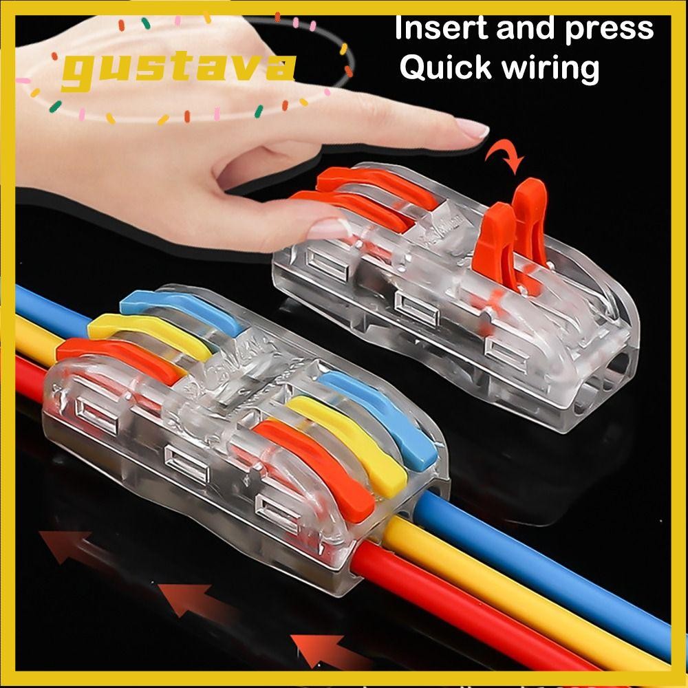GUSTAVA Quick Terminal Block, Mini Universal Wire Connector, Quick ...
