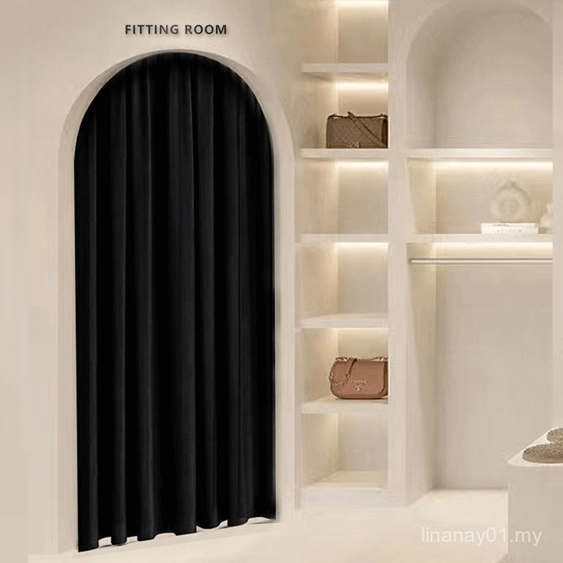 Arc-shaped Clothing Store Arch-Shaped Door Partition Fitting Room ins ...