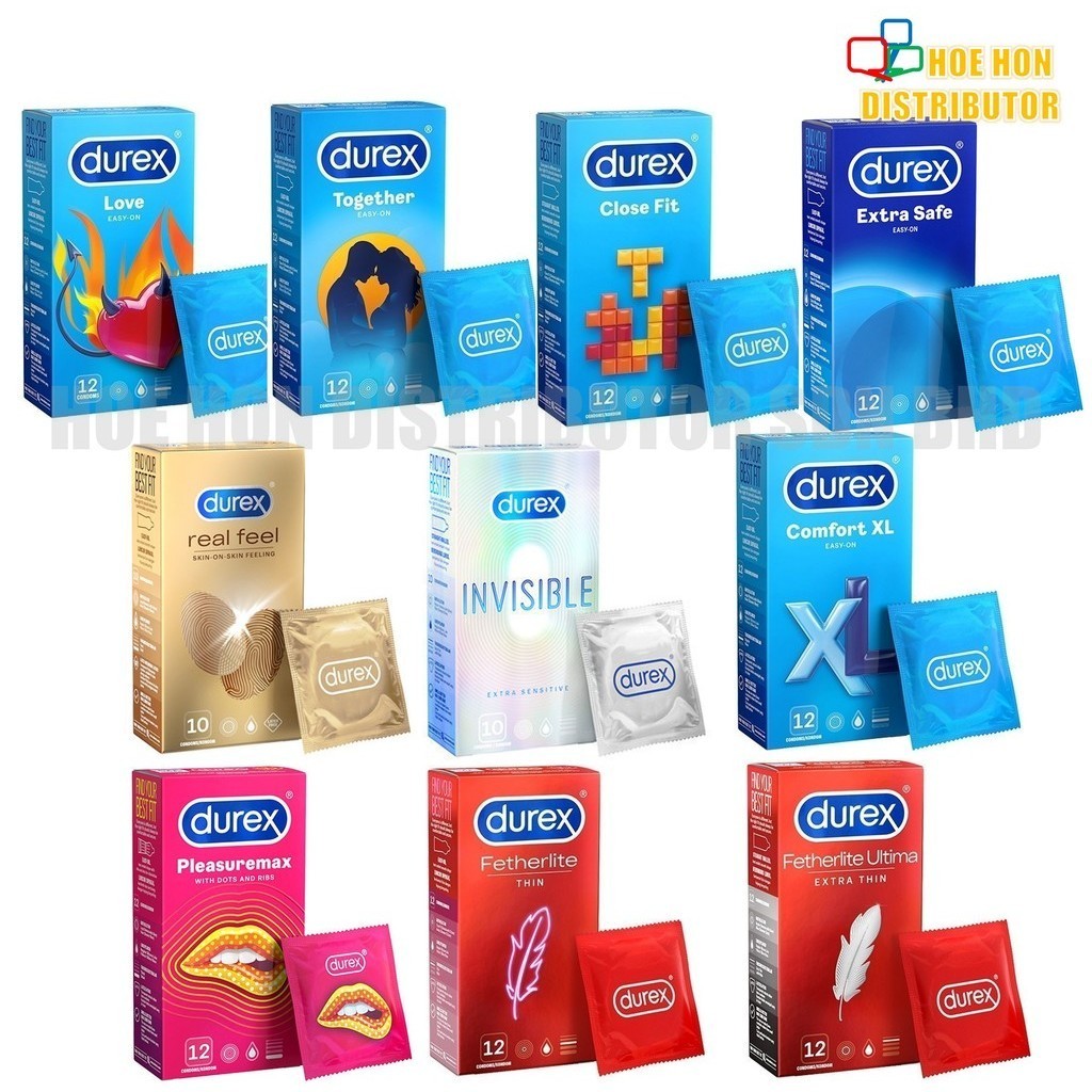 Durex Condoms 12s Sexual STD HIV Protection Pregnancy Prevention Komdom ...