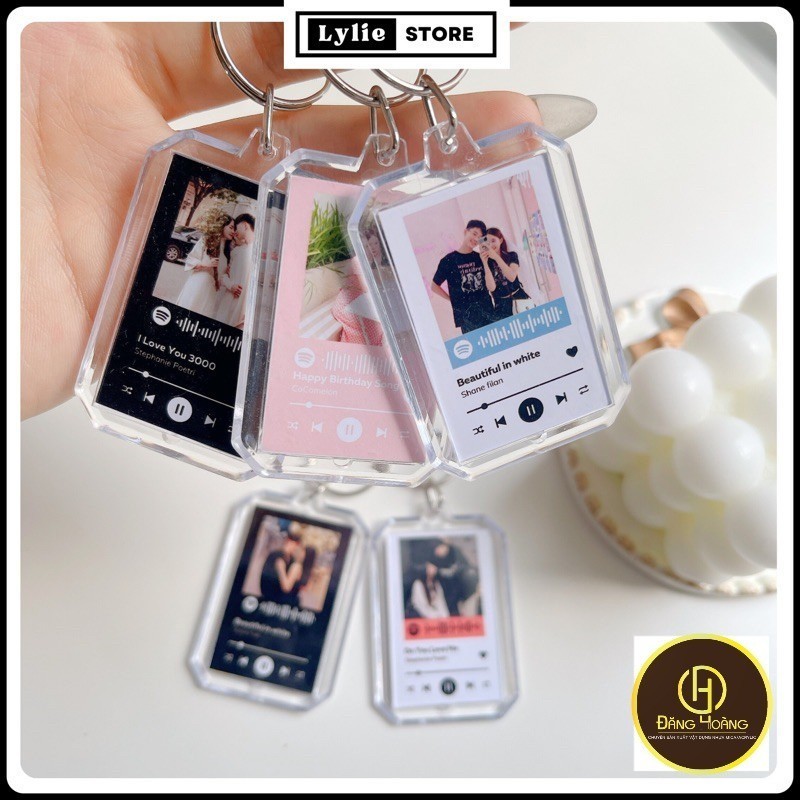 Spotify key chain with photo printed on request, spotify University ...